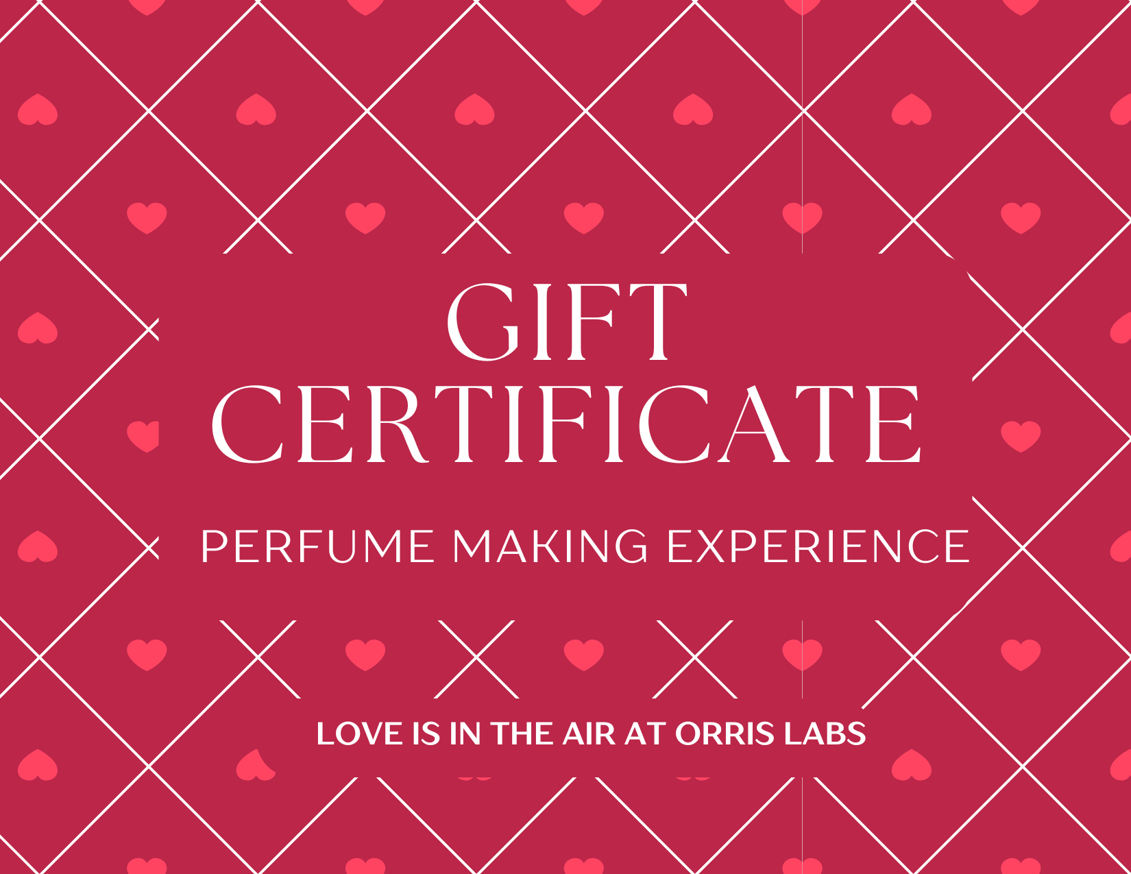 Orris Labs Perfume | Cologne Making Workshop Virtual Gift Card (tax in ...